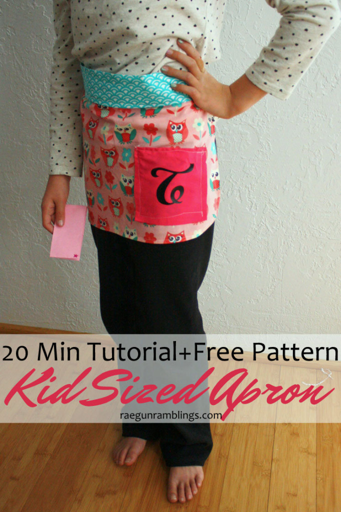 20 Minute Child Sized Apron Tutorial + FREE Pattern - Rae Gun Ramblings