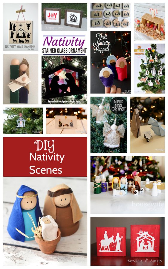DIY Nativity Sets Tutorials and Block Party - Rae Gun Ramblings