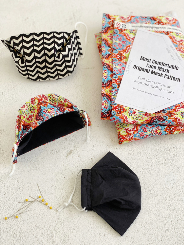 Most Comfortable Face Mask Origami Mask Pattern - Rae Gun Ramblings