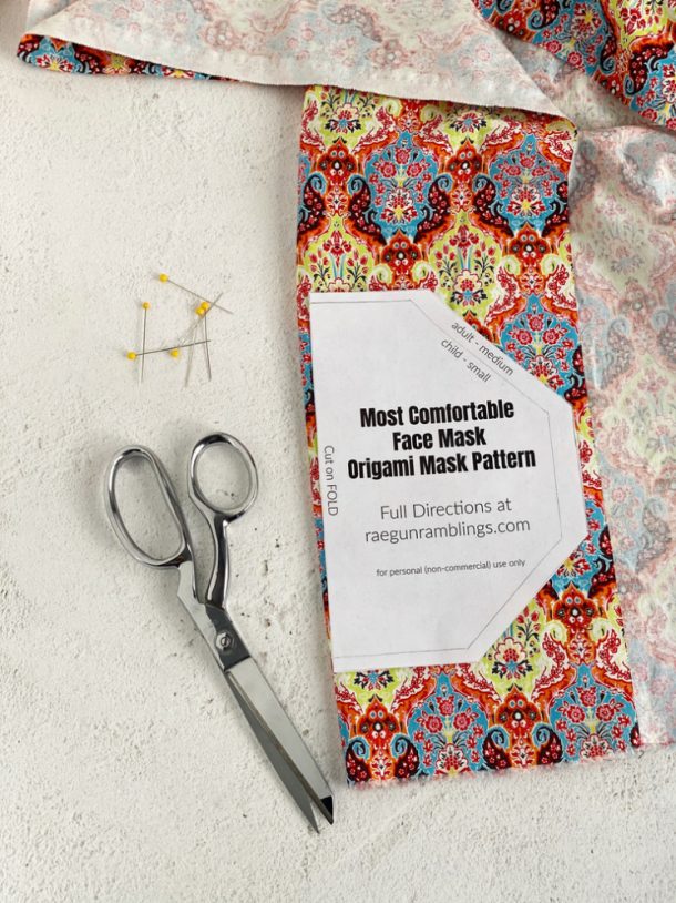 Most Comfortable Face Mask Origami Mask Pattern - Rae Gun Ramblings